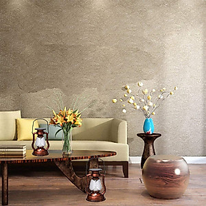 Solar Power Lantern Antique Light Lamp for Garden Patio Umbrella Lamp Tree Pool Pavilion Lawn Porch Decor Camping Lantern Hurricane Lantern (Bronze) Pack 1