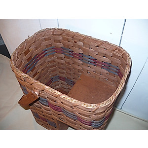 Amish Handmade Stair Step Basket (Small). This Handmade Basket Enhances Any Country Home Decor and Also Makes Carrying Items up and Down the Stairs Easier. You Will Love It! Measures: Top Opening 12" X 9" - 14.5" High - 7" From Bottom of Basket to Bottom