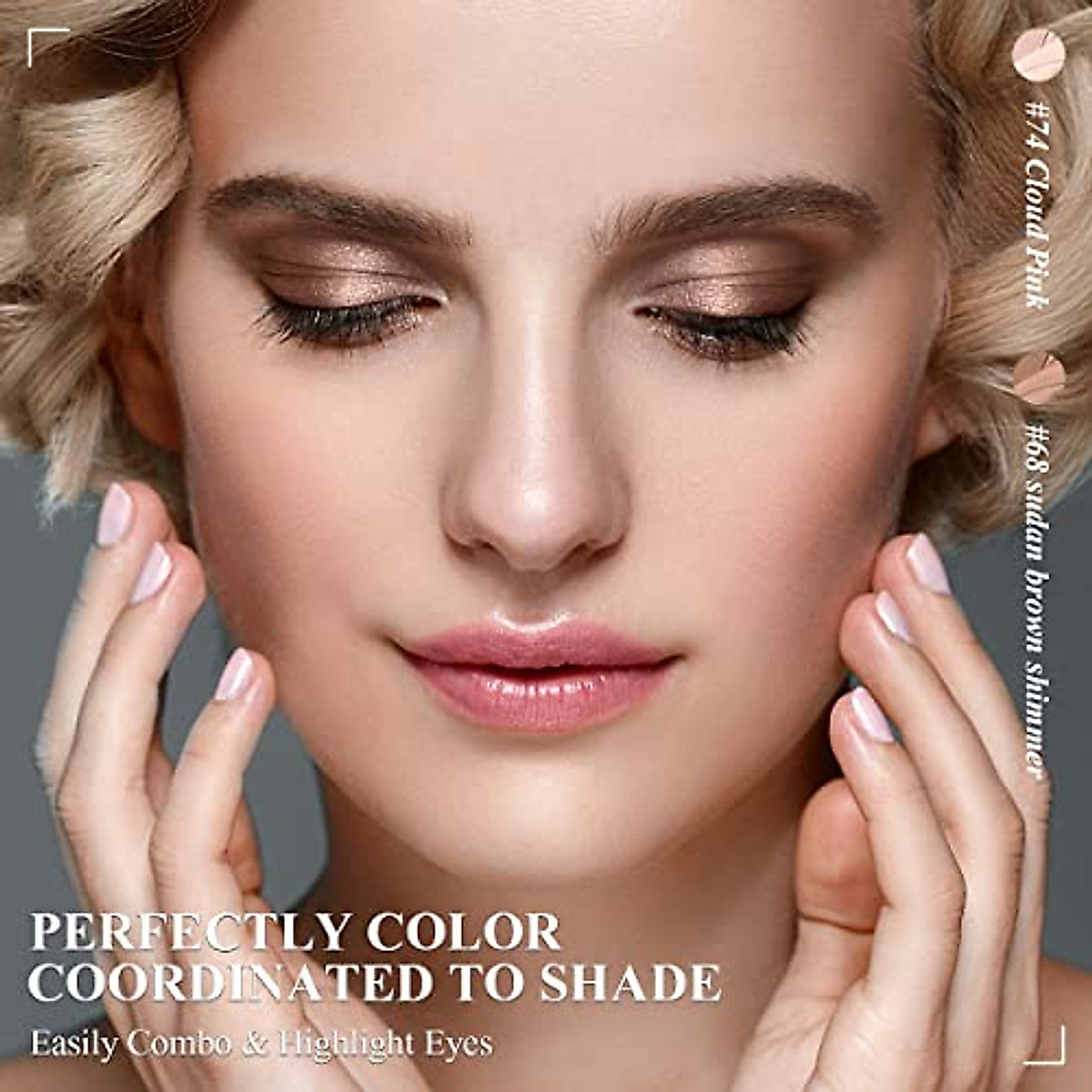 LUXAZA 6PCS Eyeshadow Stick Set,Shimmer And Matte Neutral Eyeshadow Pencil Crayon,Pearl Pink Cream Eye Shadow Stick Makeup,Long Lasting Eye Brightener Highlighter Makeup Set