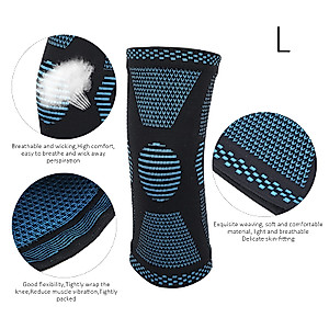 Life Neoprene Cycling Knee, Flexible Compression Leg Brace Pad Prevent Injury Fit for Basketball Volleyball Team Sports(M)