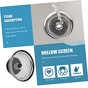 Hemobllo 2pcs Filter Net Bath Tub Hair Catcher Kitchen Drain Stopper Sink Drain Cover Kitchen Sink Strainer Floor Drainer Kitchen Sink Take a Bath Filter Screen