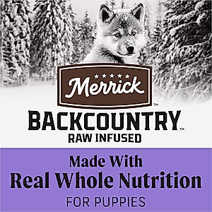 Merrick Backcountry Healthy Grains Premium Dry Puppy Food, Kibble with Freeze Dried Raw Pieces, Chicken - 10.0 lb. Bag