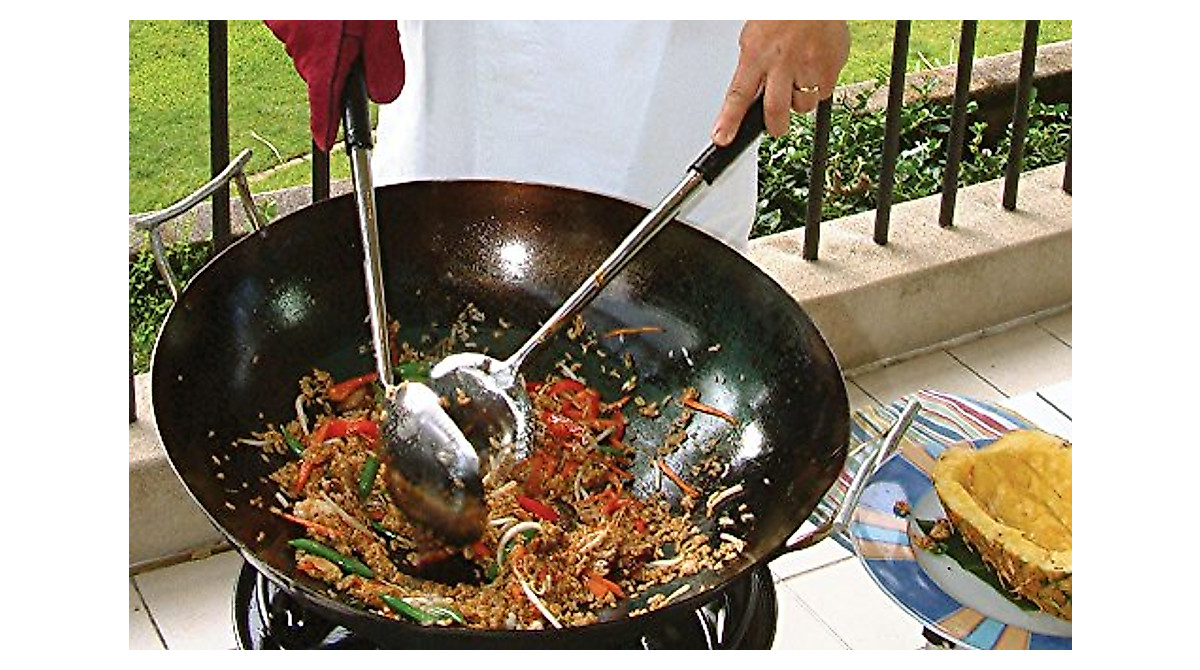 Eastman Outdoors 22-Inch Carbon Steel Wok Kit for Outdoor Cooking
