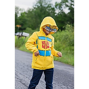 Transformers Bumblebee Little Boys Cosplay Fleece Pullover Hoodie Yellow 6-7