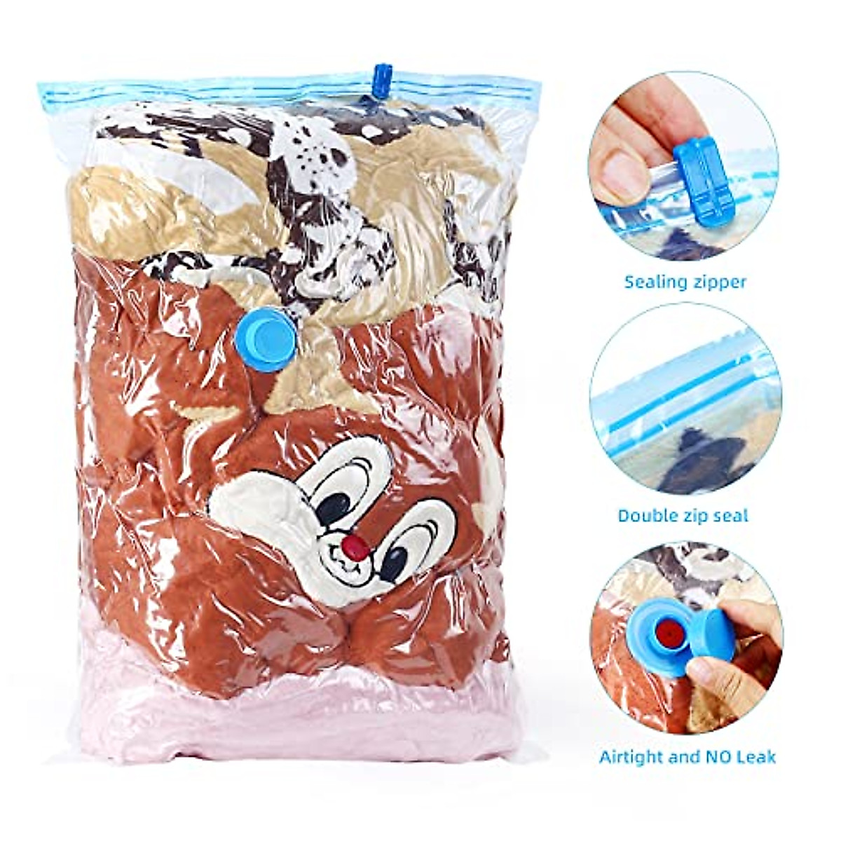 Vacuum Storage Bags, Space Saver Bags Compression Storage Bags for Comforters and Blankets, Vacuum Sealer Bags for Clothes Storage，Essential travel compression bag, vacuum packaging space saving bag