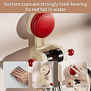 Adjustable Suction Cup Shower Holder, 2024 New Handheld Shower Head Holder for Bathroom, No Drilling Universal Shower Head Suction Cup Holder (Black, 1 Pc)