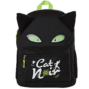 Miraculous Ladybug Cat Noir Backpack for Girls and Boys, 16 inch, Black