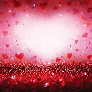 SJOLOON 10x10FT Valentine's Day Photo Backdrops for Photography Wedding Photo Backdrop Red Hearts Backdrop Photography Vinyl Kids Photo Studio 10351