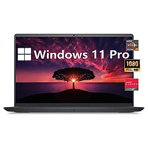 Dell Inspiron 3525 Business Laptop, 15.6''FHD Display, AMD Ryzen 7 5825U, Windows 11 Pro, 32GB RAM, 512GB SSD, HDMI, Wi-Fi, Bluetooth, Type-C, Long Battery Life, Carbon Black