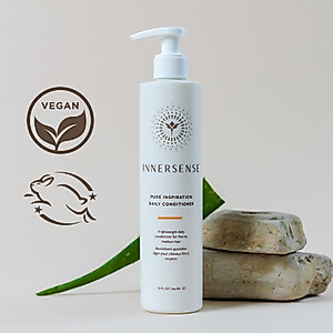 INNERSENSE Organic Beauty - Natural Pure Inspiration Daily Conditioner | Non-Toxic, Cruelty-Free, Clean Haircare (10oz)