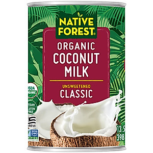 Native Forest Organic Unsweetened Coconut Milk – Canned Coconut Milk, Dairy Replacement, Non-GMO Project Verified, USDA Organic – Classic, 13.5 Fl Oz (Pack of 12)