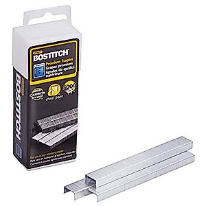 Bostitch Premium Standard Staples in Clear Plastic Box, 1/4 Inch Leg, 5,000 Per Box (SB10)