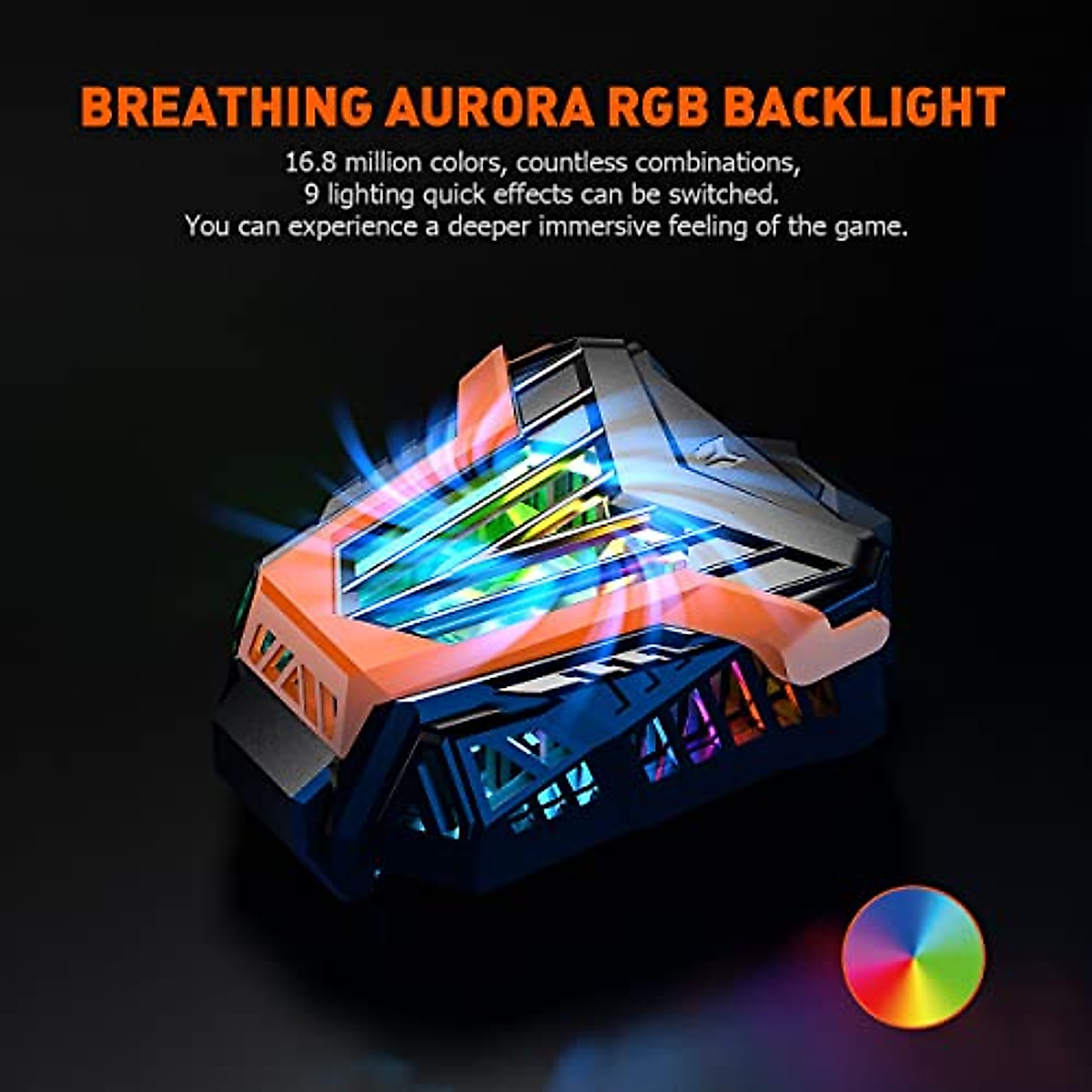 BIGBIG WON Phone Cooler, Mobile Gaming Trigger, Mobile Gaming Fan Mobile Triggers for iPhone and Android Phones | Phone Cooling Fan (Wired) - 1 Piece | PUGB Phone Trigger - 1 Piece