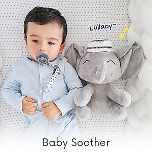 Mommy Yasmin - Soothe & Talking Kufi Elephant | Muslim & Islamic Toy | Eid Gift | Quran & Dua | Interactive+Relaxing | Remote | for Baby+Toddlers+Kids