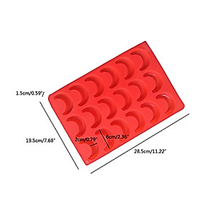 2Pcs Silicone Ice Cube Tray Mold Moon Chocolate Moulds Baking Tool Ice Making Mold for Kids Party Soap Mold Jewelry Kit