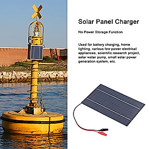 EVTSCAN 4W 18V 230mA Portable Mini Solar Panel, 8x5 Inch Monocrystalline Solar Cell Panel, for Calculators, Watch, Security Cameras, LED Flashlights, Mobiles and Laptops