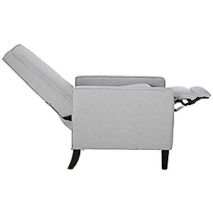 Christopher Knight Home Darvis Fabric Recliner, Light Grey
