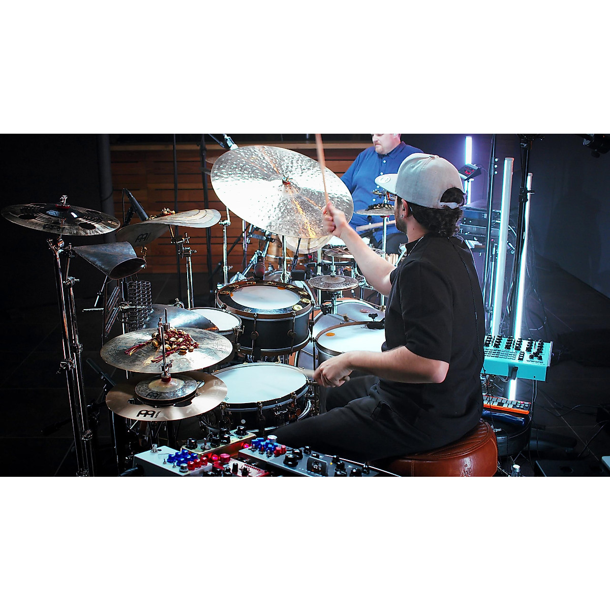 Meinl Percussion Backbeat Pro 13" Brass Hoop Tambourine with Brass Jingles for Snare Drums, TWO YEAR WARRANTY (BBP13)