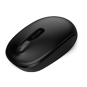 Microsoft Wireless Mobile Mouse 1850 - Black - Comfortable Right/Left Hand Use, Wireless Mouse with Nano transceiver, for PC/Laptop/Desktop, works with Mac/Windows 8/10/11 Computers