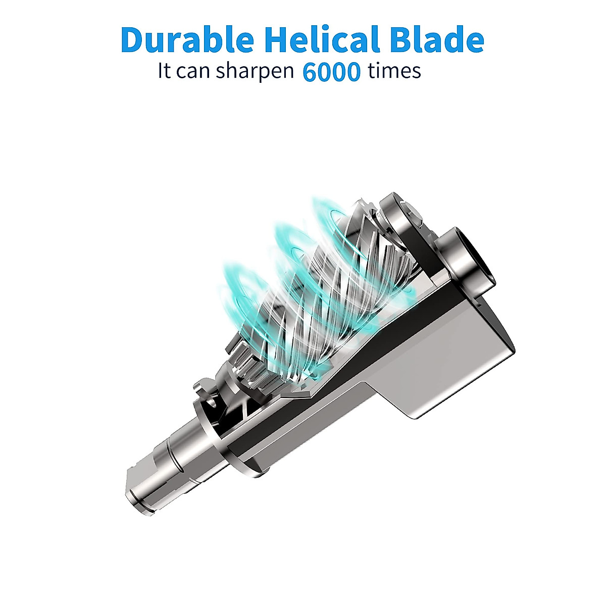 JARLINK Electric Pencil Sharpener, Heavy Duty Pencil Sharpeners for 6-8mm No.2/Colored Pencils, Wall Industrial Pencil Sharpener with Stronger Helical Blade in Classroom/Office/Home (Blue)