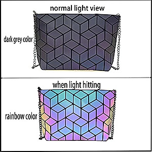 Obvie Geometric purse PU leather chain crossbody purse clutch purses for women