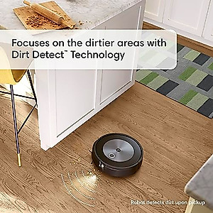 iRobot Roomba Combo j5 Robot - 2-in-1 Vacuum with Optional Mopping, Identifies & Avoids Obstacles Like Pet Waste & Cords, Clean by Room with Smart Mapping, Works with Alexa, Ideal for Pet Hair