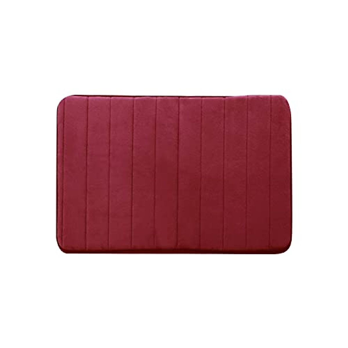 Memory Foam Bath Mats, Bathroom Rugs Memory Foam, Super Absorbent Soft Bath Mat Rug, Non Slip Waterproof Quick Dry Washable Burgundy Bathroom Mat Rug, Tapete para Baño, Alfombra De Baño, 17" x 24"
