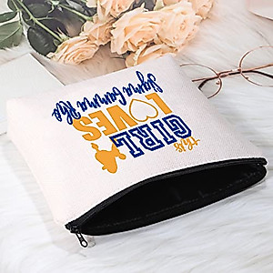 POFULL 1922 Sorority Paraphernalia Gift Greek Sorority Gift for Women This Girl Loves Sigma Gamma Rho Cosmetics Bag (This Girl Loves Sigma bag)