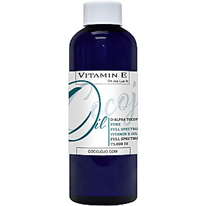 cocojojo Vitamin E Oil for Skin, Organic Vitamin E Oil for Hair, Face, Liquid Vitamin E, Vitamin E Body Oil, 100% Pure Natural Cold Pressed Unrefined, Moisturizes & Nourishes, Non GMO - 2 Oz