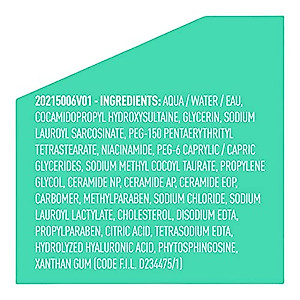 CeraVe Foaming Face Wash Face Cleanser for Normal to Oily Skin (3 oz & 16 oz set)