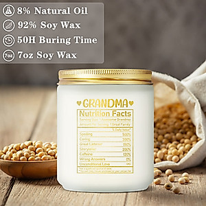 KOYFOYO Mothers Day Gifts for Grandma - My Favorite People Call Me Grandma Candle - Birthday Gifts for Grandma from Granddaughter, Grandson - Grandma Christmas Gifts