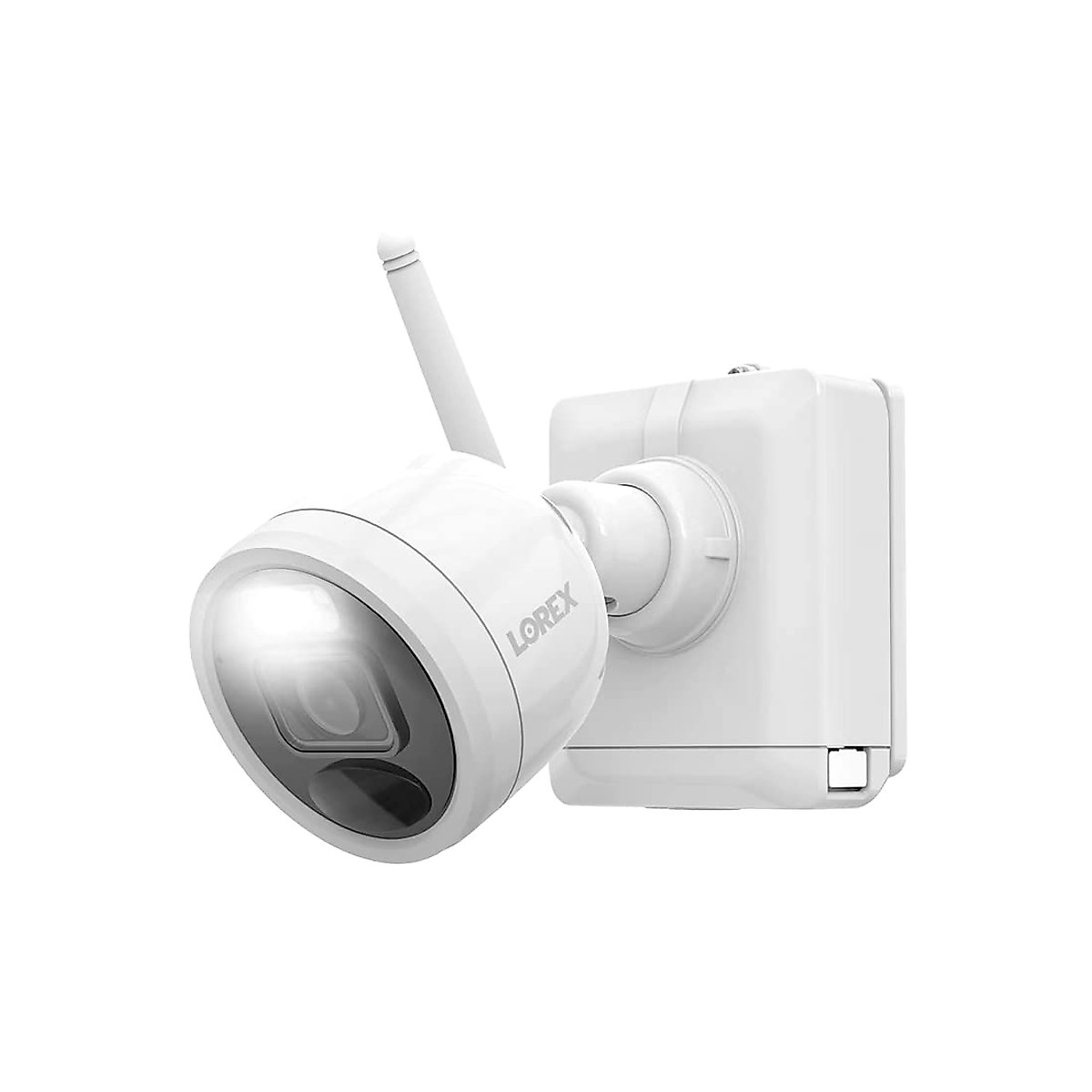 Lorex 2K Wire Free Security Camera – Outdoor & Indoor Add on Battery Operated Camera Wireless Surveillance System for Home & Business – Active Deterrence, Person Detection – Requires Base