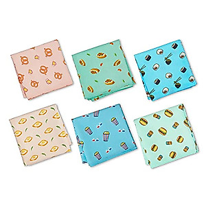 HexaFun 100% Pure Organic Cotton Unisex Handkerchief, Multi-color & Printed, Soft & Stylish