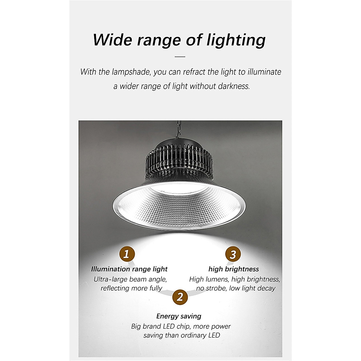 Miluqike LED High Bay Light,UFO High Bay Led Lights Warehouse Light Work Shop Light High Brightness for Factory Industrial Lighting for Gym Warehouse,200w