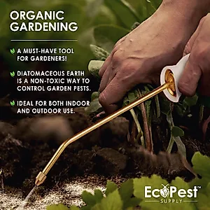 Powder Duster | Large Bulb Duster, Sprayer, and Applicator for Powder and Dust | Perfect for Organic Gardening and Pest Control Treatment for Bed Bugs, Roaches, Ants, Fleas, Ticks, and More