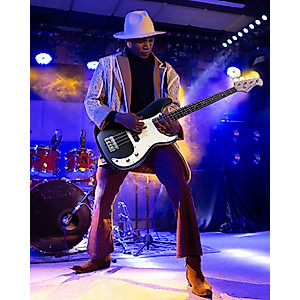 Donner Electric Bass Guitar 4 Strings Full-Size Standard Bass PB-Style Beginner Kit Black for Starter with Free Online Lesson Gig Bag Guitar Strap and Guitar Cable, DPB-510D