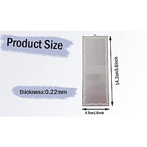 Blank Bookmark 100pcs Metal Bookmark with Dents for Sublimation Printing (Silver)