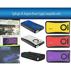 UpBright 14V AC/DC Adapter Compatible with Brightech Scorpion Car Jump Starter Cobra CPP 8000 JumPack GO CPP8000GO CPP 7500 CPP 7510 CPP 12000 mPower Plus SAPB14014US 410-5110F-2 Power Battery Charger