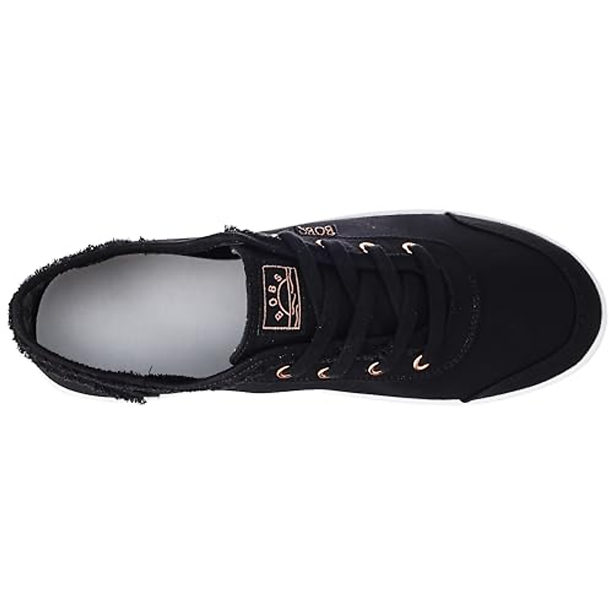 Skechers womens Bobs B Cute Sneaker, Black, 6.5 US