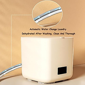 RUVSUN Mini Washer and Dryer, Mini Washer Machine, Small Washing Machine, Small Automatic Portable Household Washing Machine, Stainless Steel Inner Bucket, Suitable for Dormitory