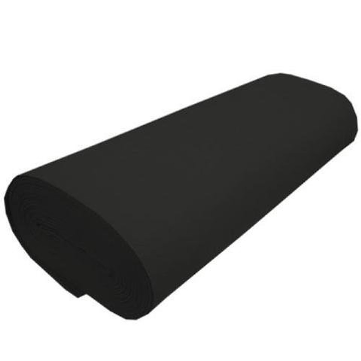 PROFESSIONAL ACOUSTICS SOLID ACRYLIC FELT FABRIC -BLACK - SOLD BY THE BOLT - 72" WIDTH ( 20 YARDS )