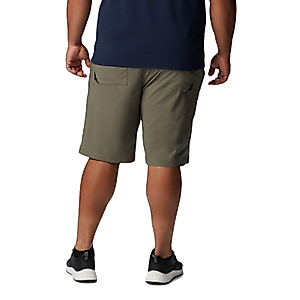 Columbia Men's Tech Trail Short, Stain Resistant, Sun Protection, Stone Green, 30