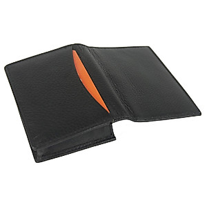 Texan Bull Credit Card Holder RFID Signal Blocking Unisex Slim Bifold Business Card Organizer Wallet (Black)