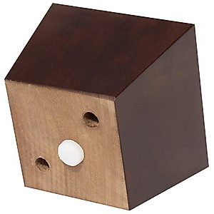 ComfortStyle Furniture Legs for Sofa Chair Couch or Ottoman, Set of 4 Replacement Feet, 3 Inch Tall, Square with Tapered Sides, Walnut Finish