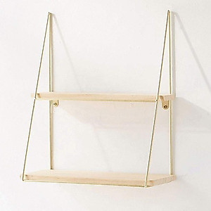 LLRYN Floating Shelves, Wall-Mounted Floating Shelves, Wooden Floating Shelves, Suitable for Living Room Bedroom Bathroom Kitchen School Office