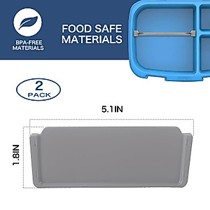 Zebrabox Lunch Box Insert Divider Compatible with Bentgo Fresh, Insert Divider for Bento Box,for Bentgo Adult Lunch Box - Large Bento Box Divider(2 pack)