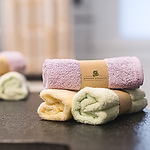 Bamboo Organics Best 100% Viscone from Bamboo Baby Washcloths Soft Baby Wipes