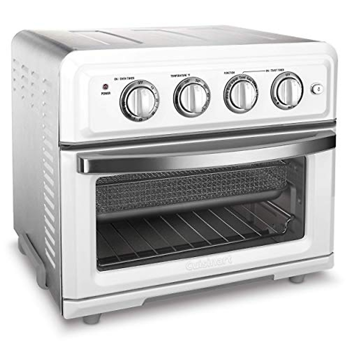 Cuisinart TOA-60W Airfryer, Convection Toaster Oven, White (Renewed)