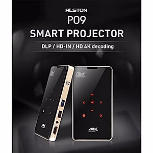 Feilx Mini Projector 2022 Upgraded Portable Video-Projector, Mini Portable DLP Projector Home Theater HDMI Compatible Support 4K Decoding WiFi Bluetooth Projector