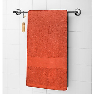Softolle 100% Cotton Luxury Bath Towels -Towels for Bathroom - Set of 4 Bath Towel (27” x 54”)- Eco-Friendly, Super Soft, Highly Absorbent Bath Towel - Oeko-Tex Certified (Grey) (Coral)